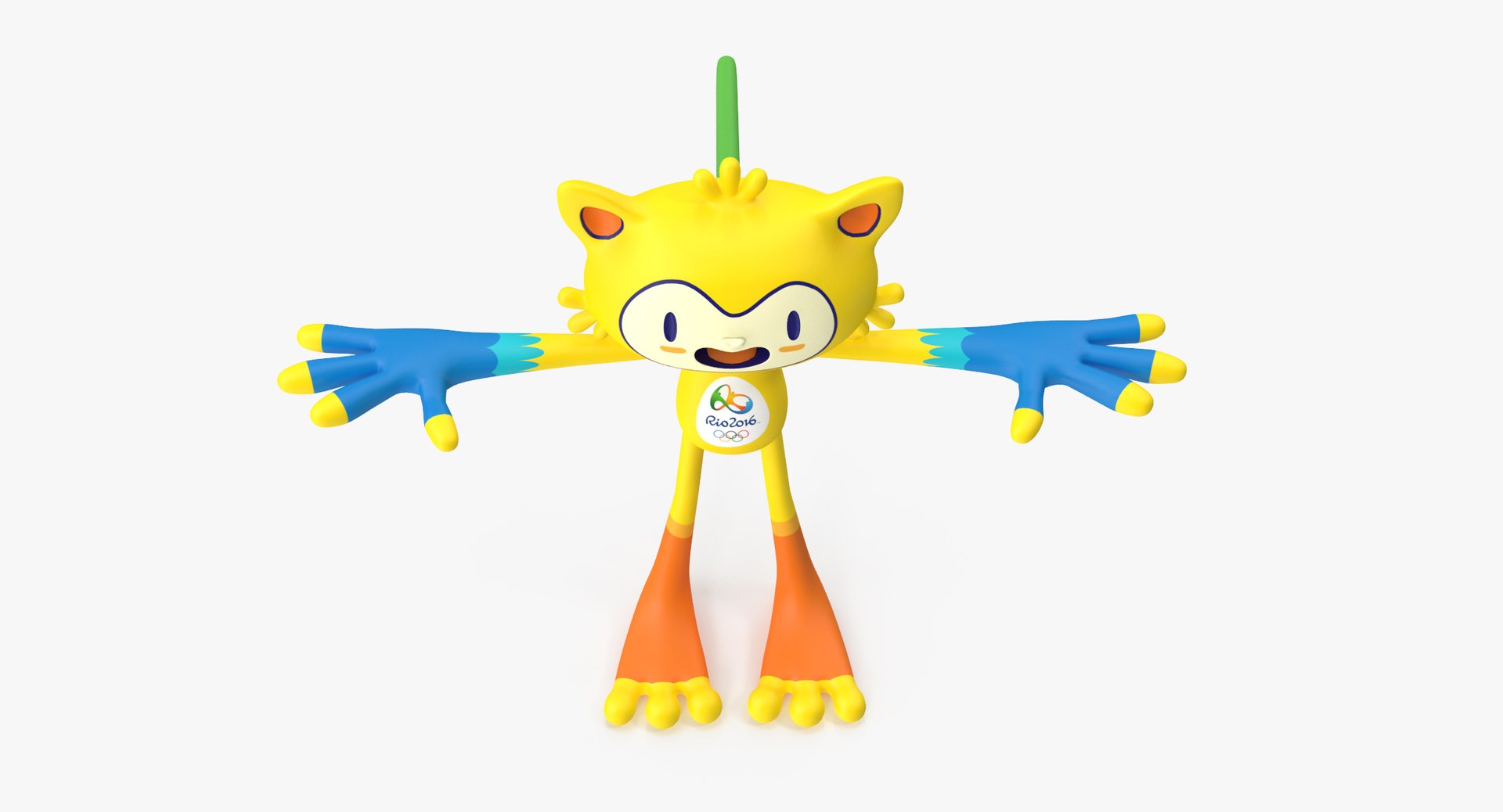 3d Model Of Rigged Mascot Vinicius