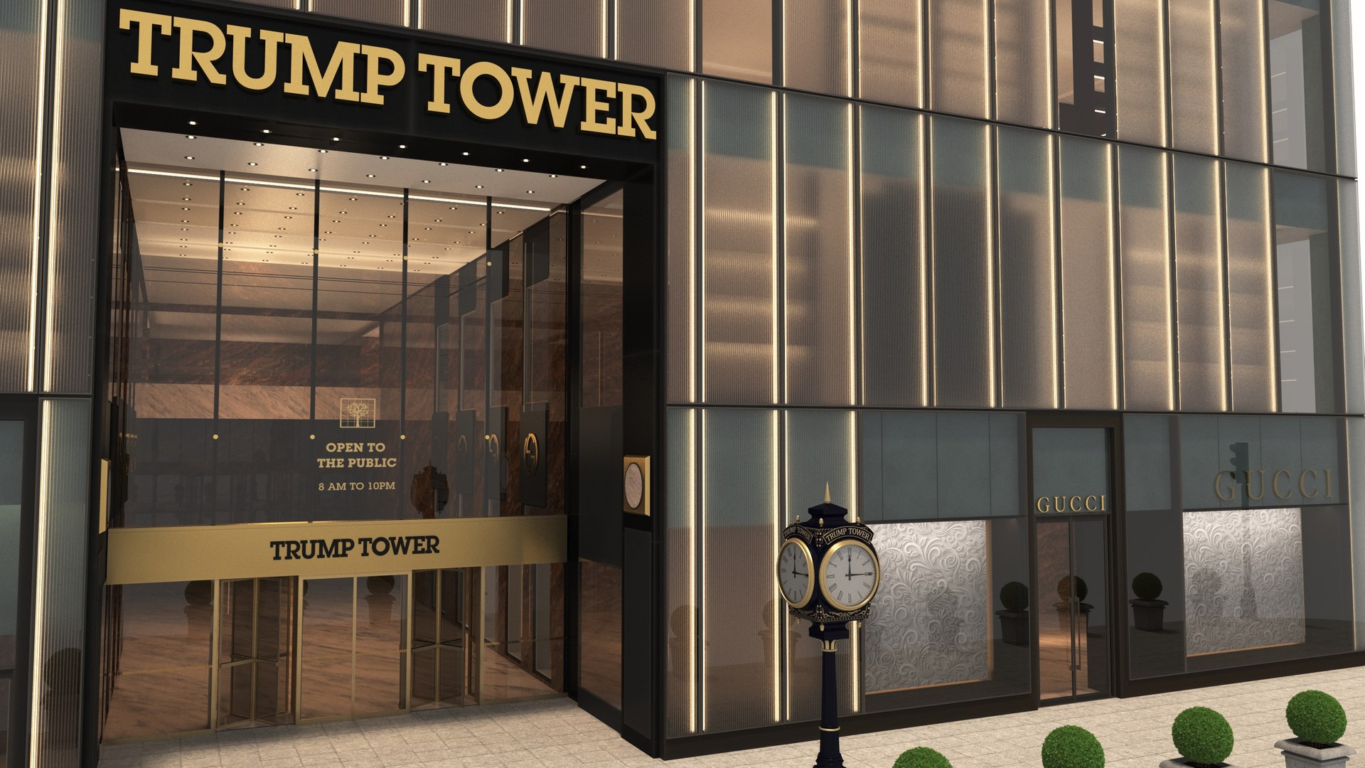 Trump Tower Model - TurboSquid 1449079