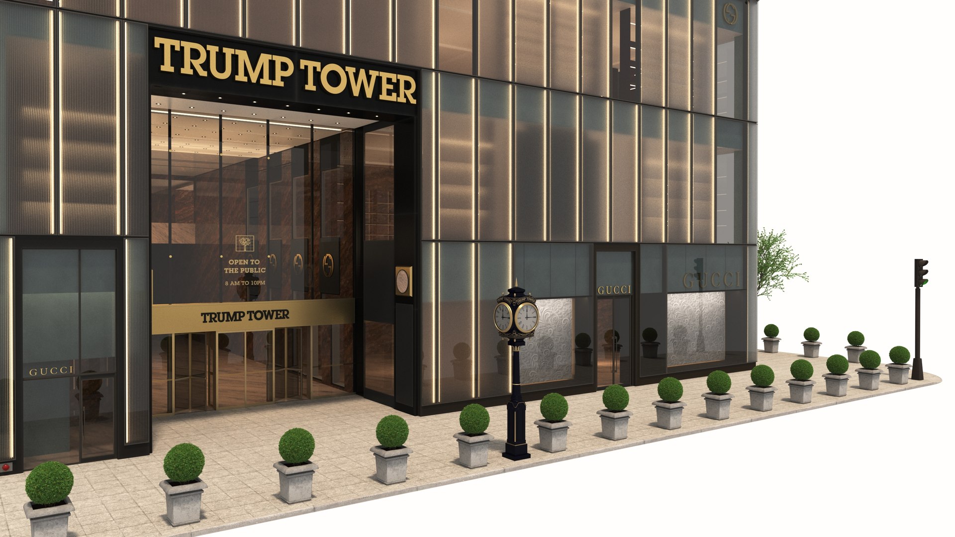 Trump Tower Model - TurboSquid 1449079
