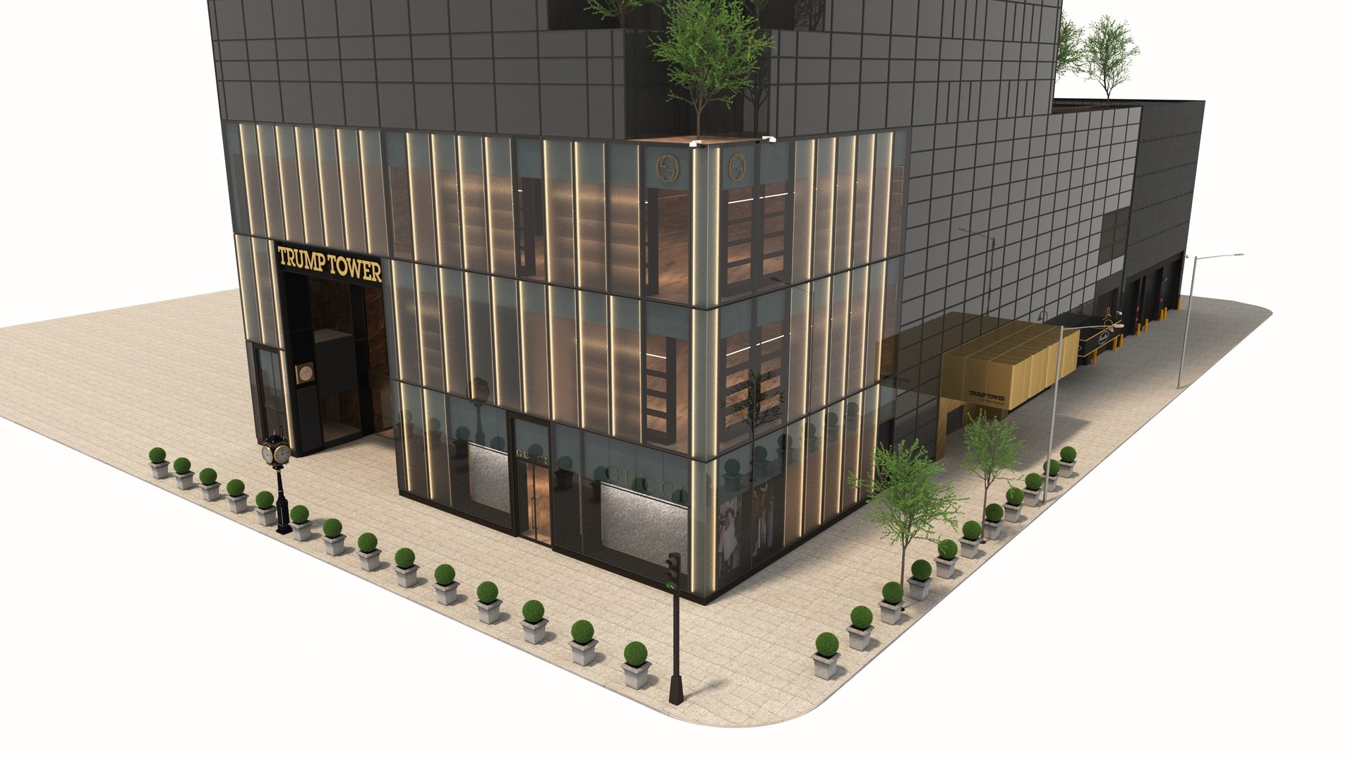 Trump Tower Model - TurboSquid 1449079