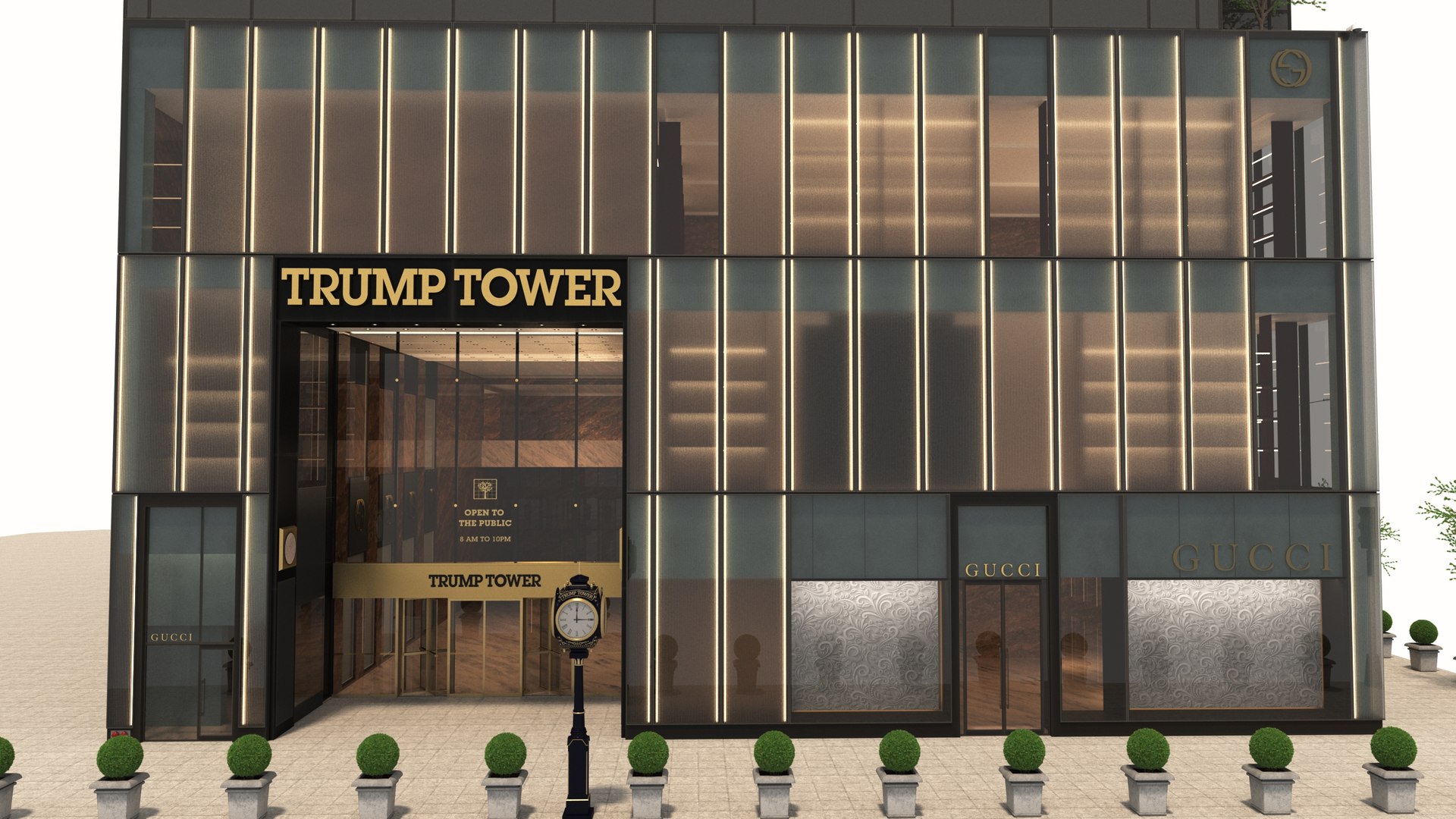 Trump Tower Model - TurboSquid 1449079