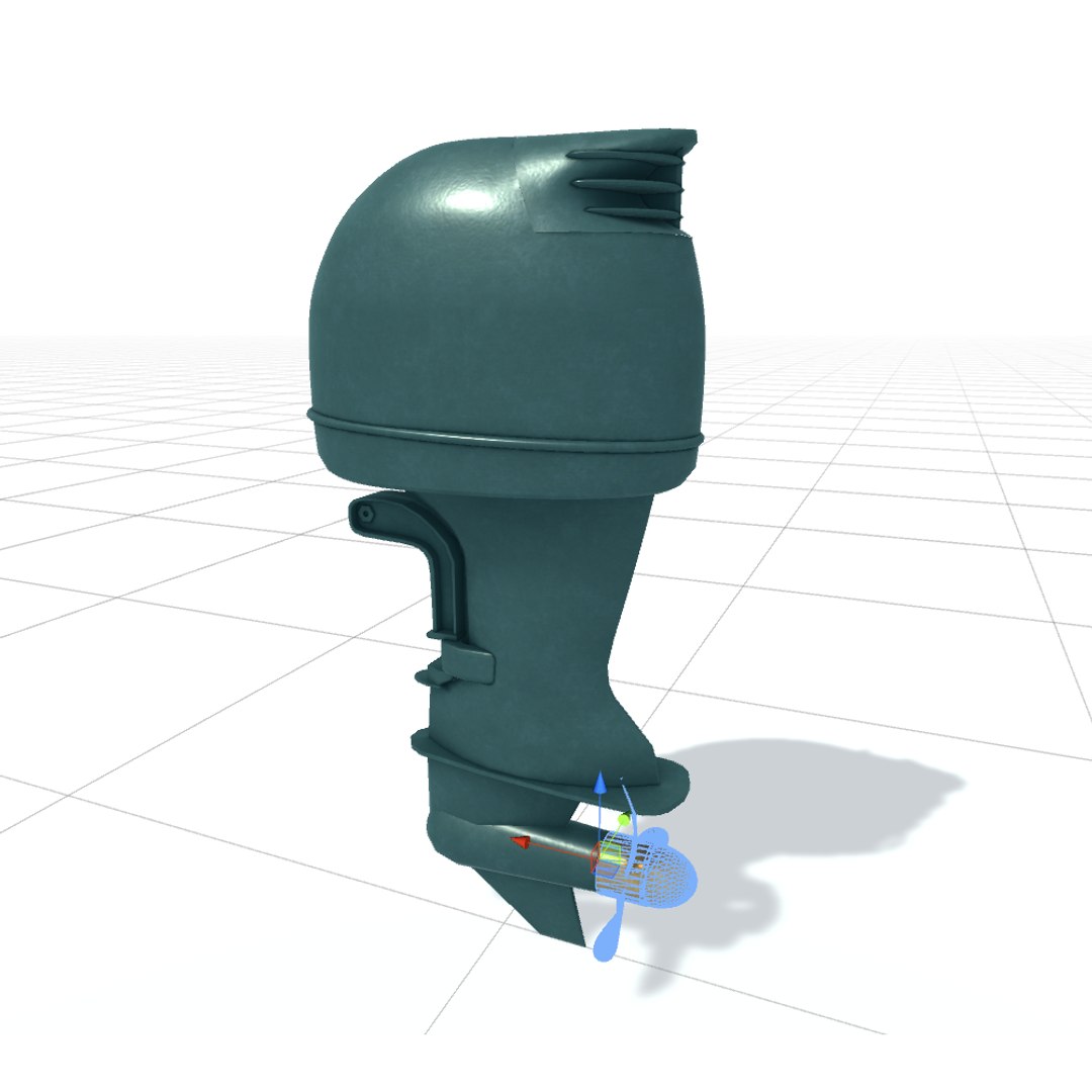 Free 3D Engine Boat Model - TurboSquid 1226609