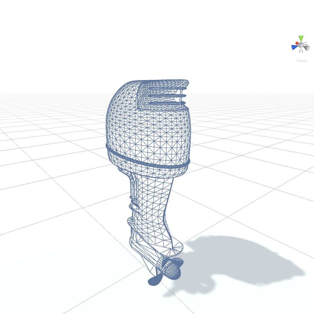 Free 3D Engine Boat Model - TurboSquid 1226609