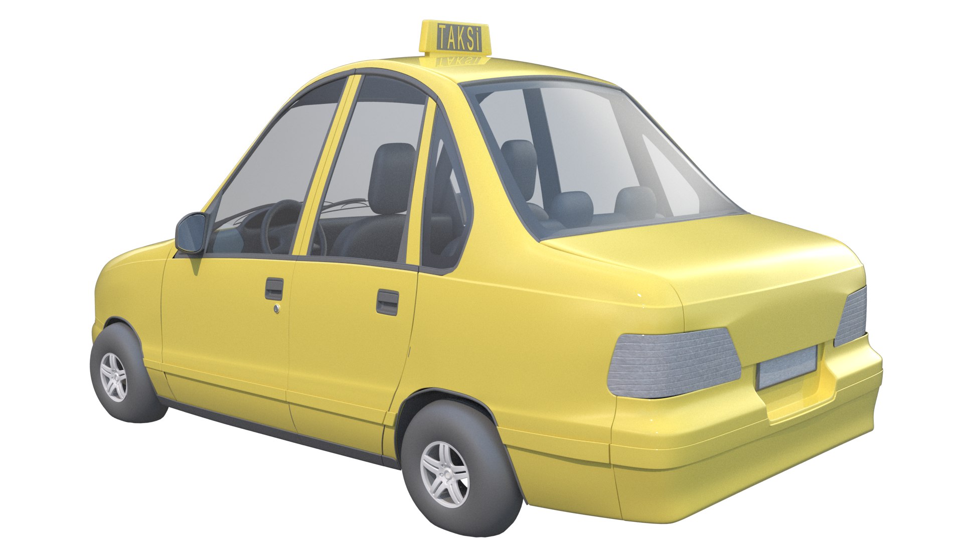 Taxi Car Model - TurboSquid 1365188