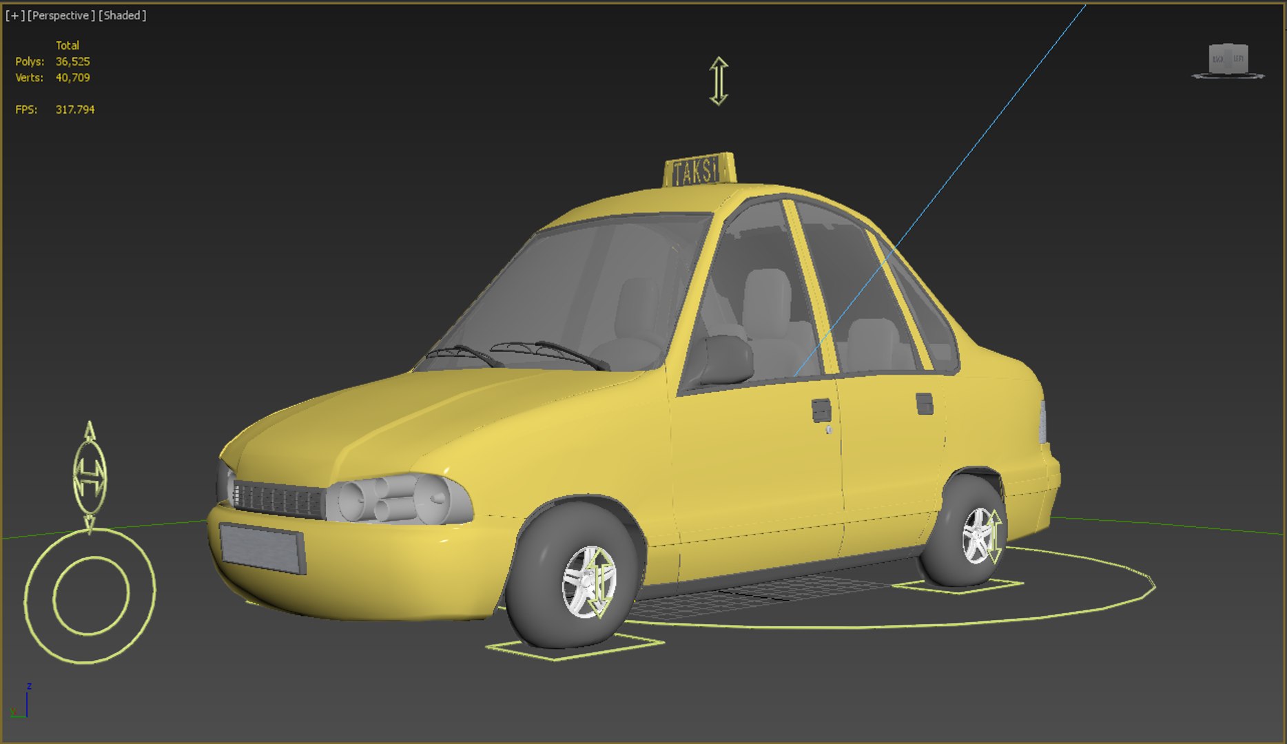Taxi Car Model - TurboSquid 1365188