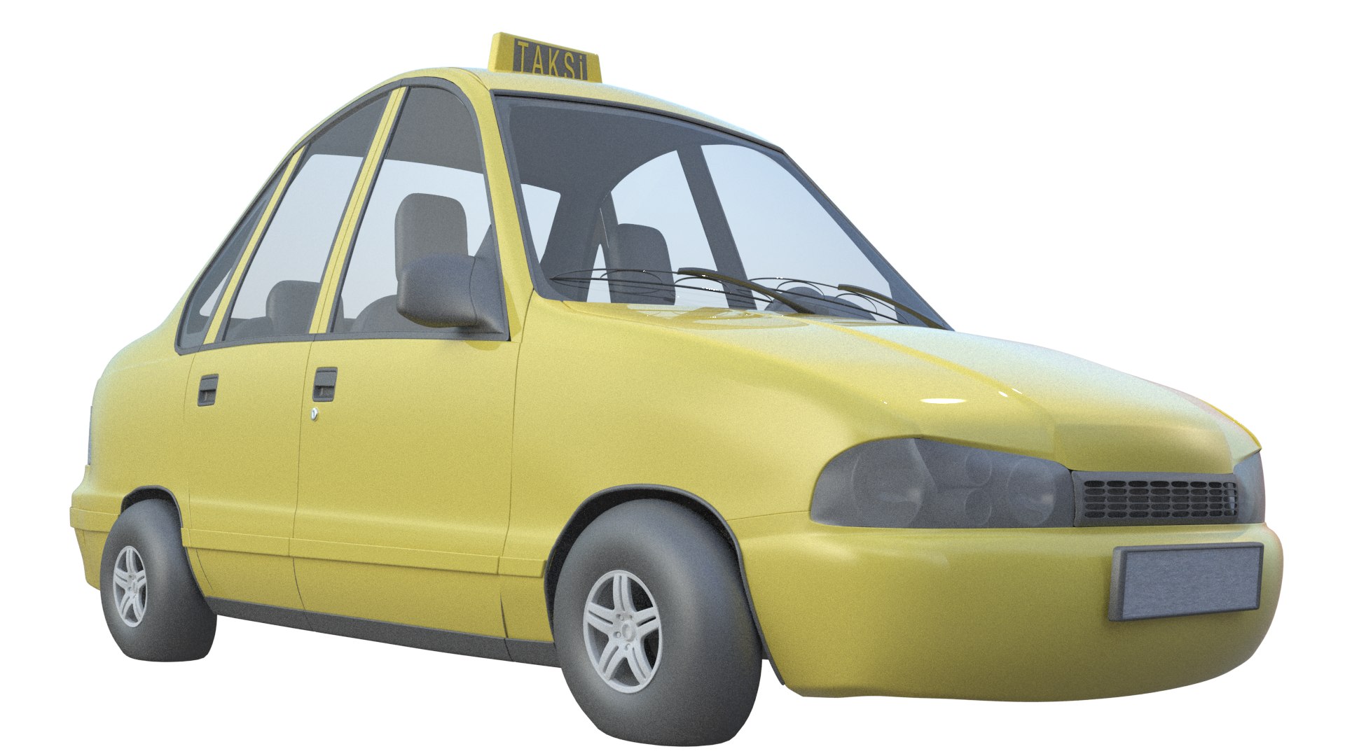 Taxi Car Model - TurboSquid 1365188