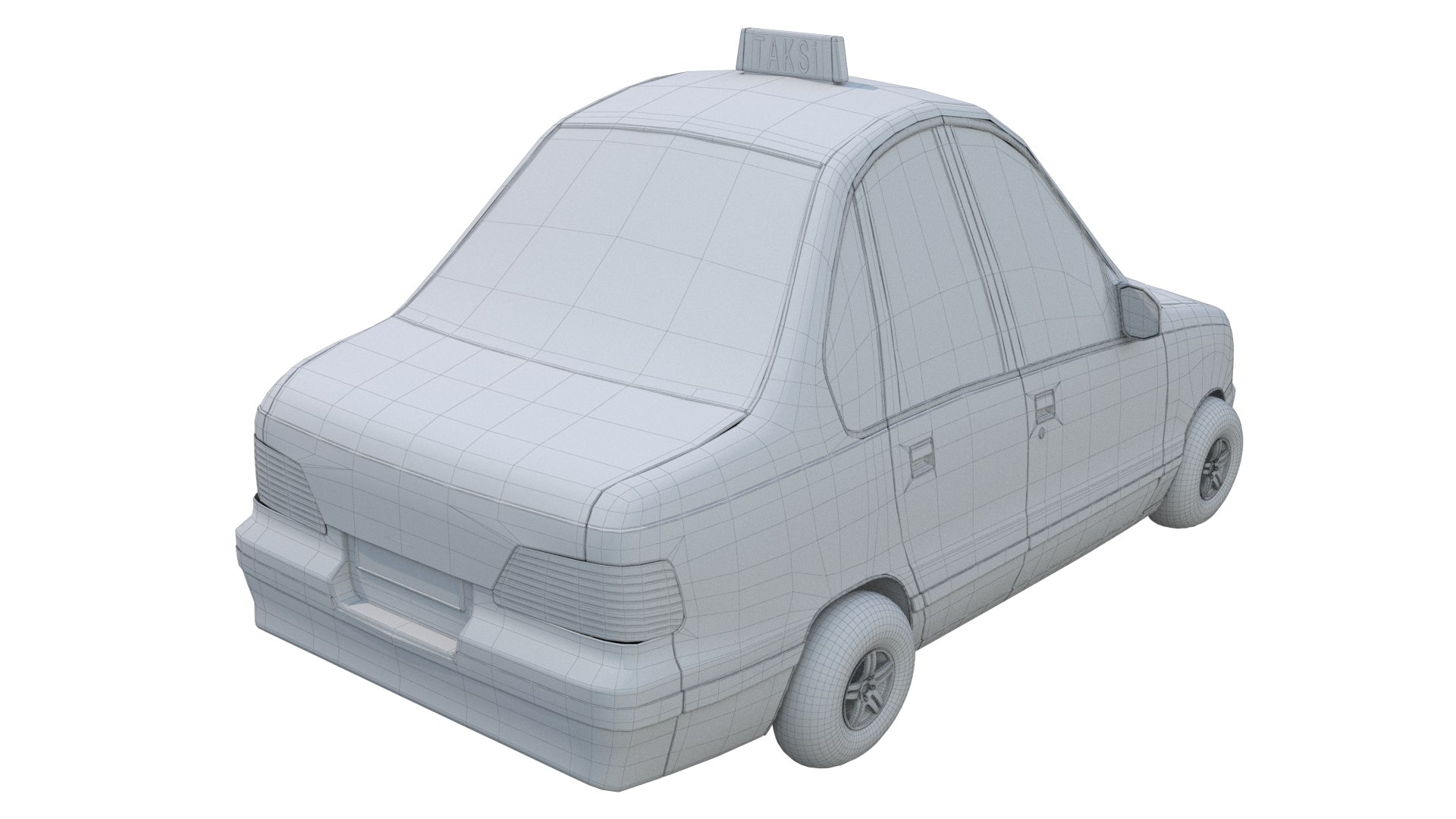 Taxi Car Model - TurboSquid 1365188