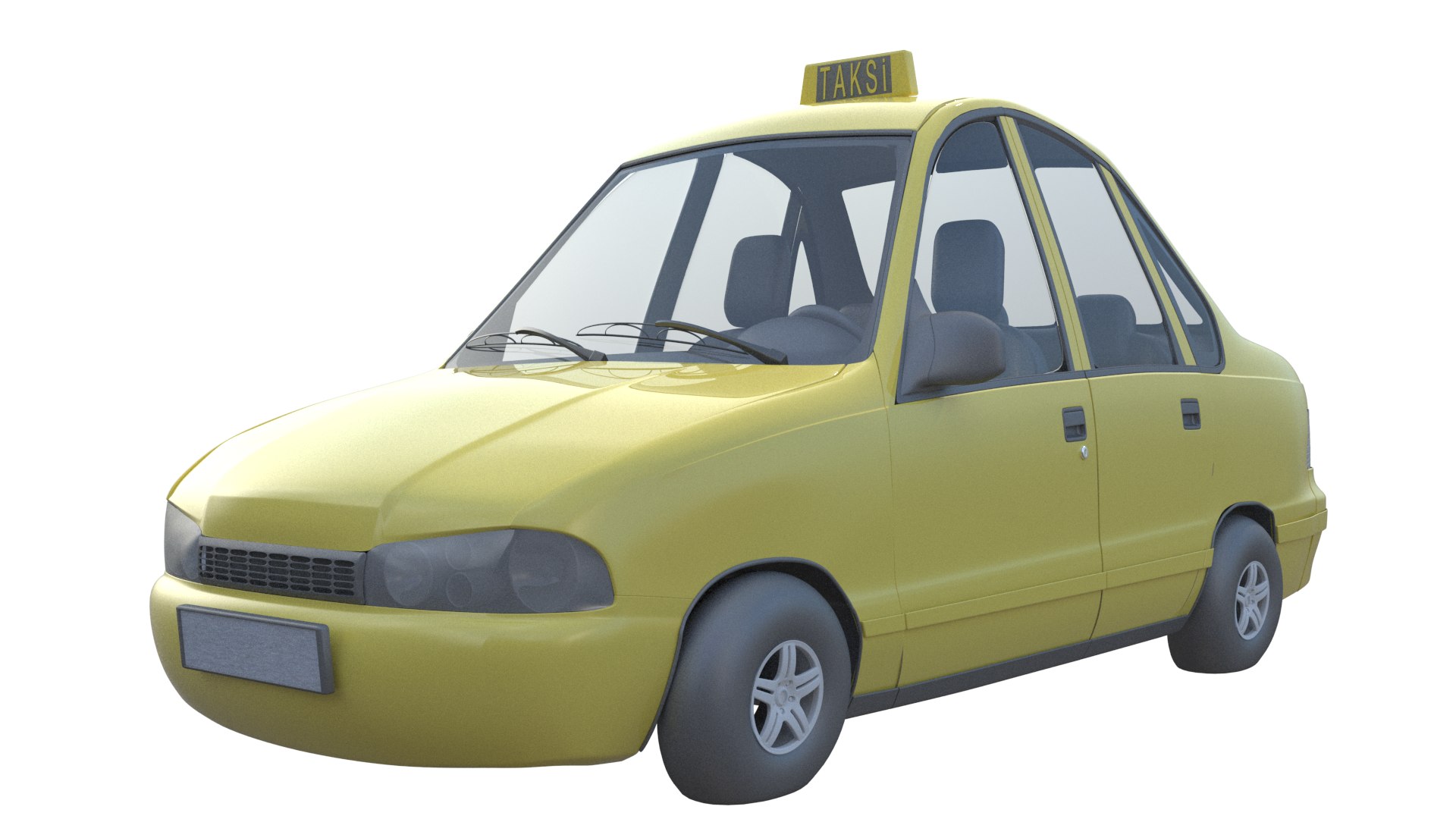 Taxi Car Model - TurboSquid 1365188