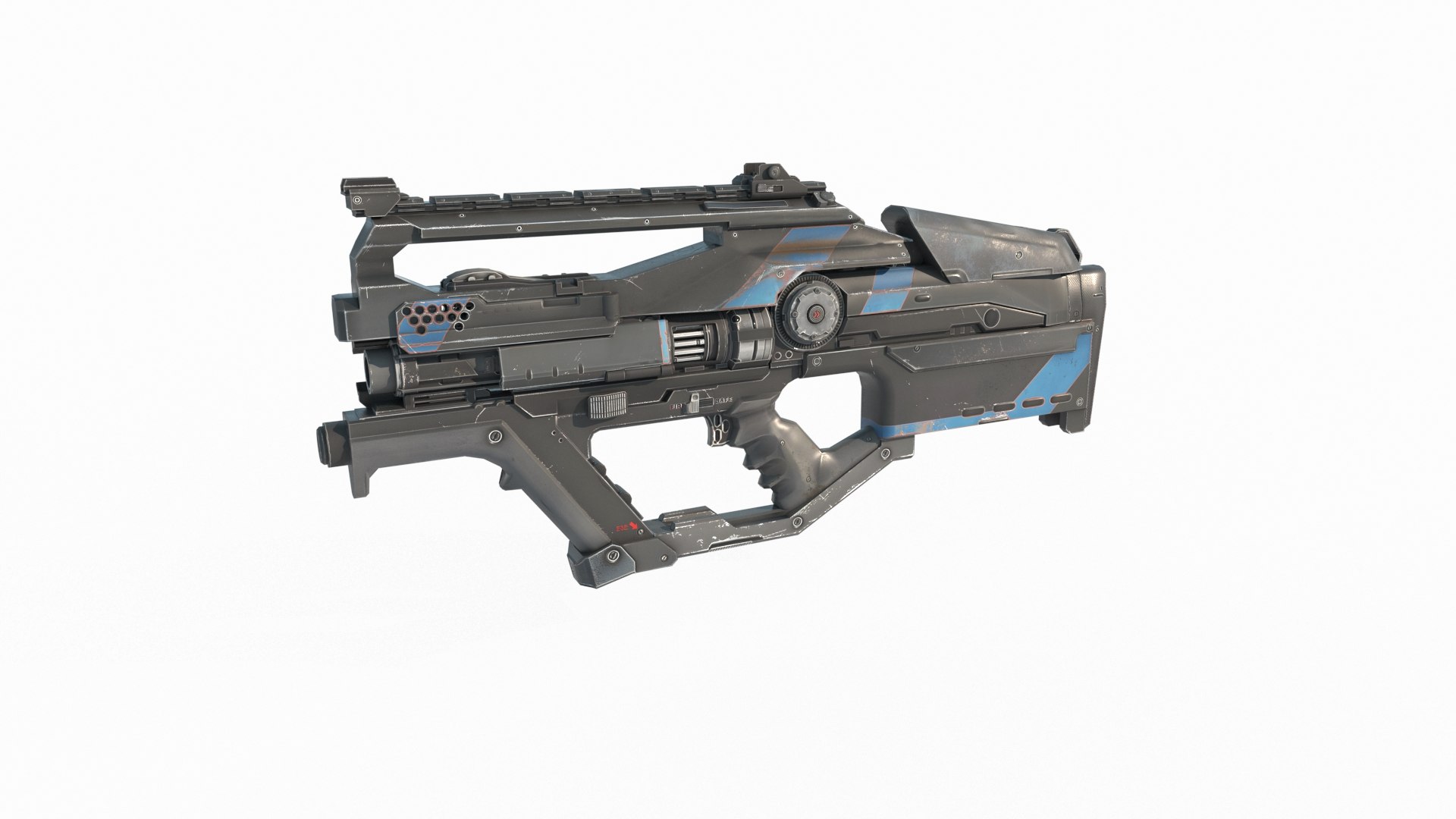 3D Model Future Sci-fi Laser Gun - TurboSquid 2311932