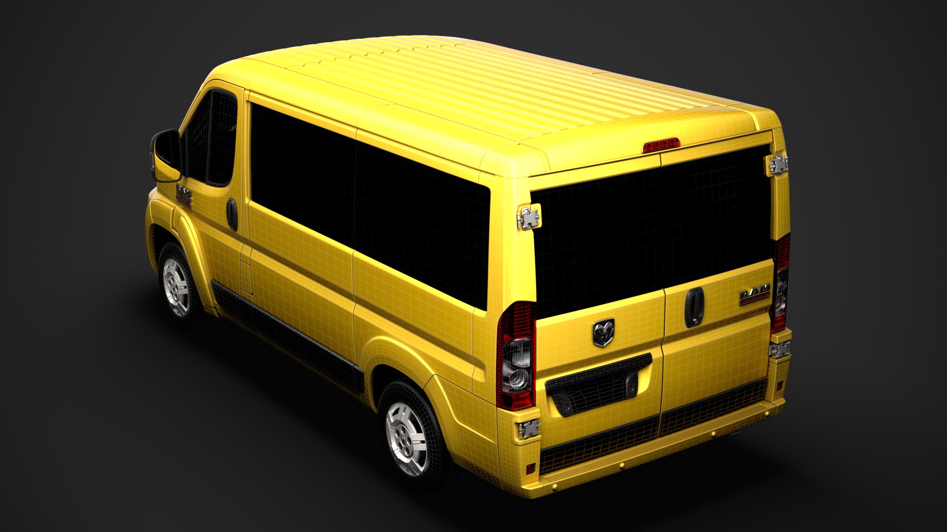 3D ram promaster window van model - TurboSquid 1469063
