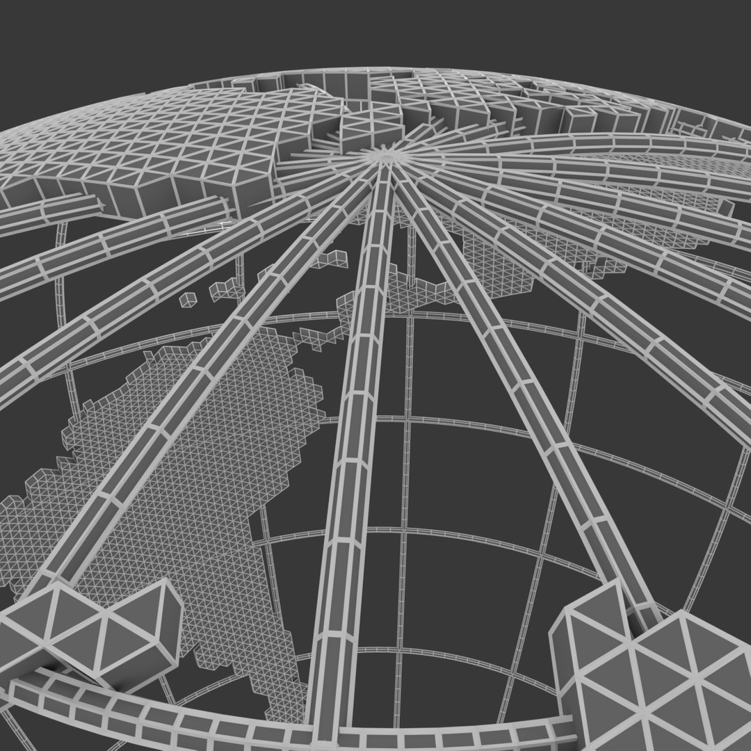 Globe Meridians Continents 3D - TurboSquid 1271590