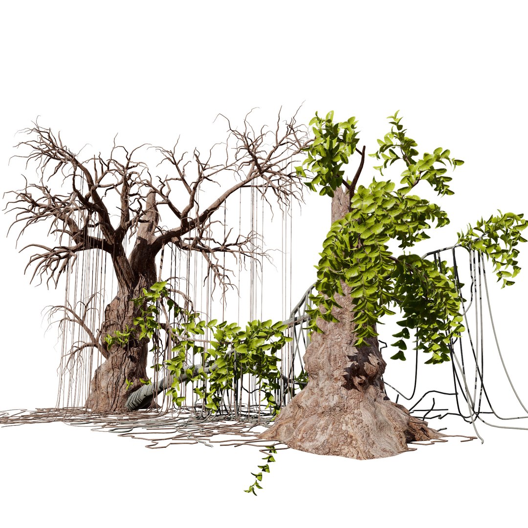Jungle Tarzan Tree 3D - TurboSquid 2276141
