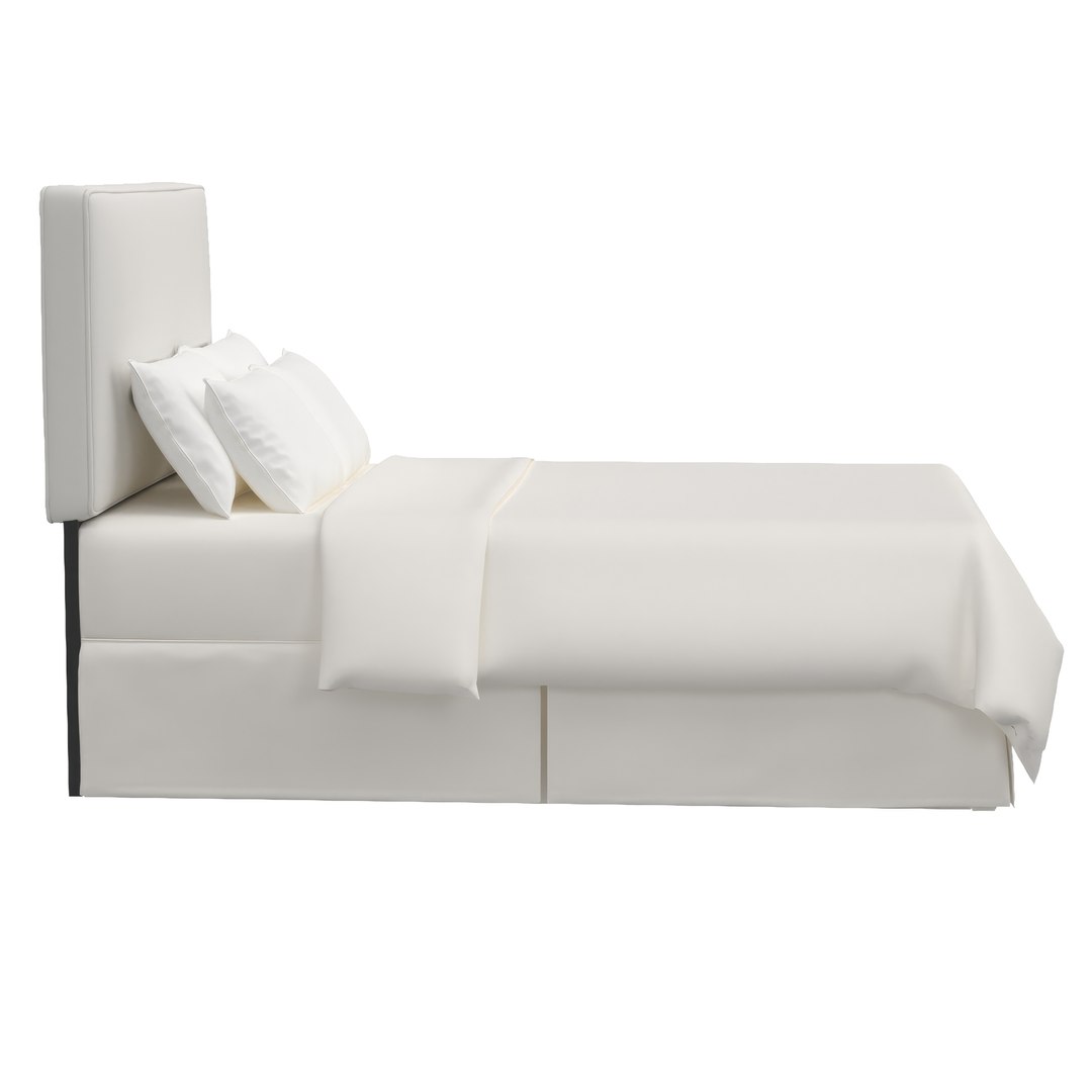 3D Model Linen Loran Upholstered Headboard - TurboSquid 2087982