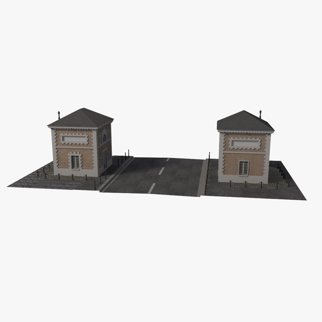 3D Model French Buildings - TurboSquid 1456672