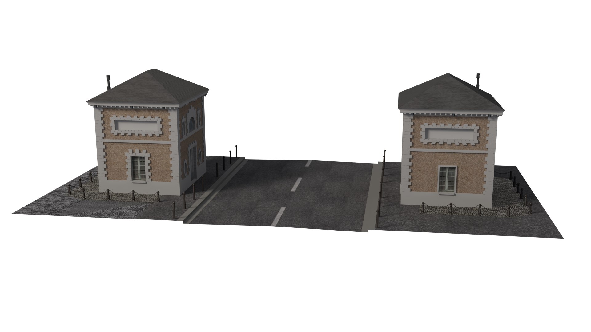 3D Model French Buildings - TurboSquid 1456672