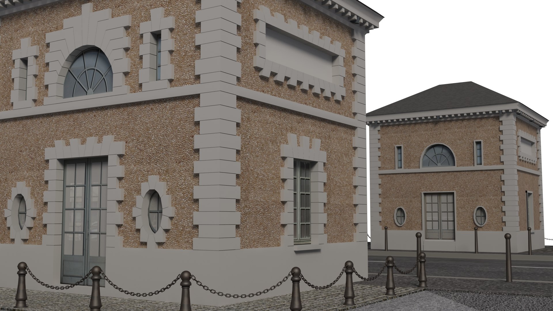 3D Model French Buildings - TurboSquid 1456672