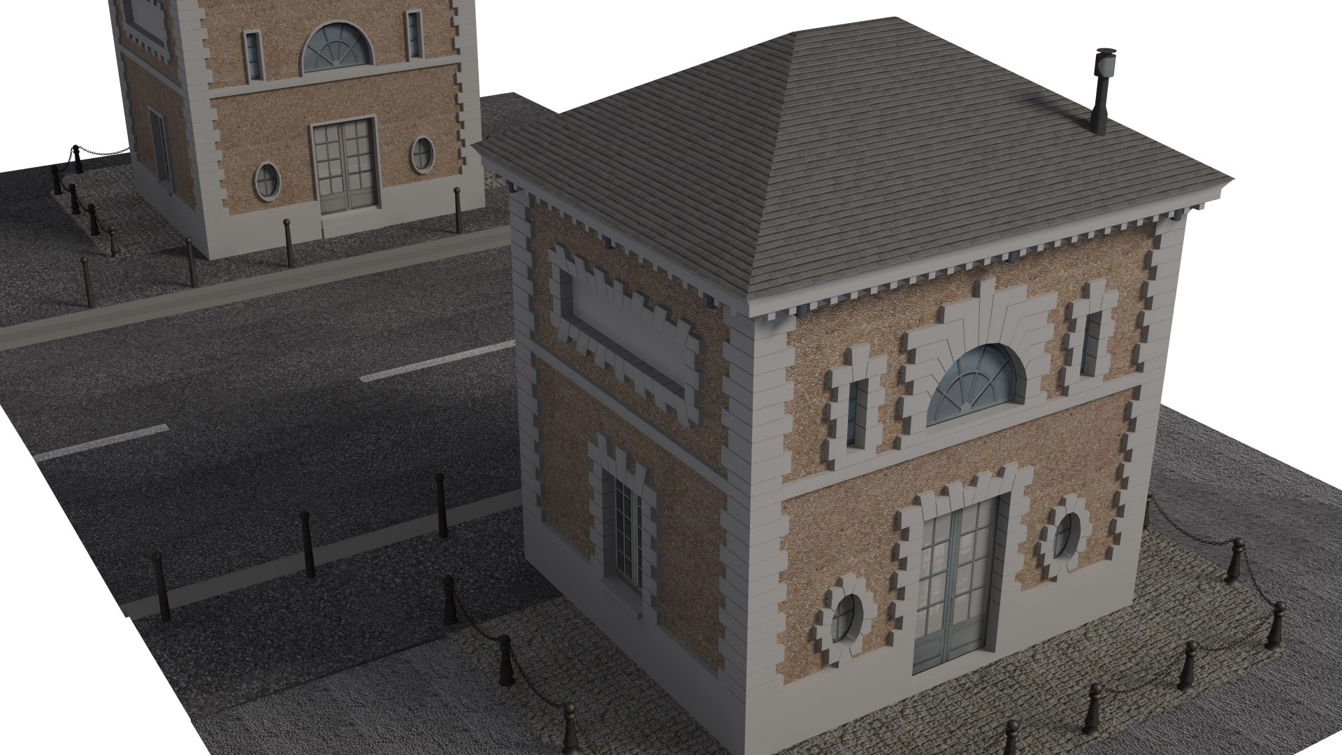 3D Model French Buildings - TurboSquid 1456672