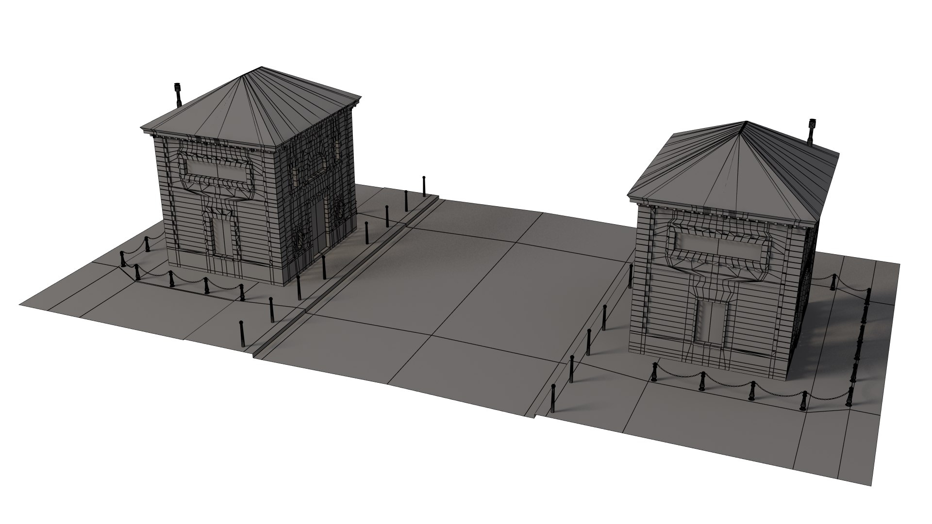 3D Model French Buildings - TurboSquid 1456672