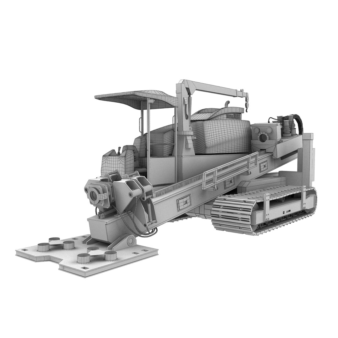 3d Directional Drilling Rig Model