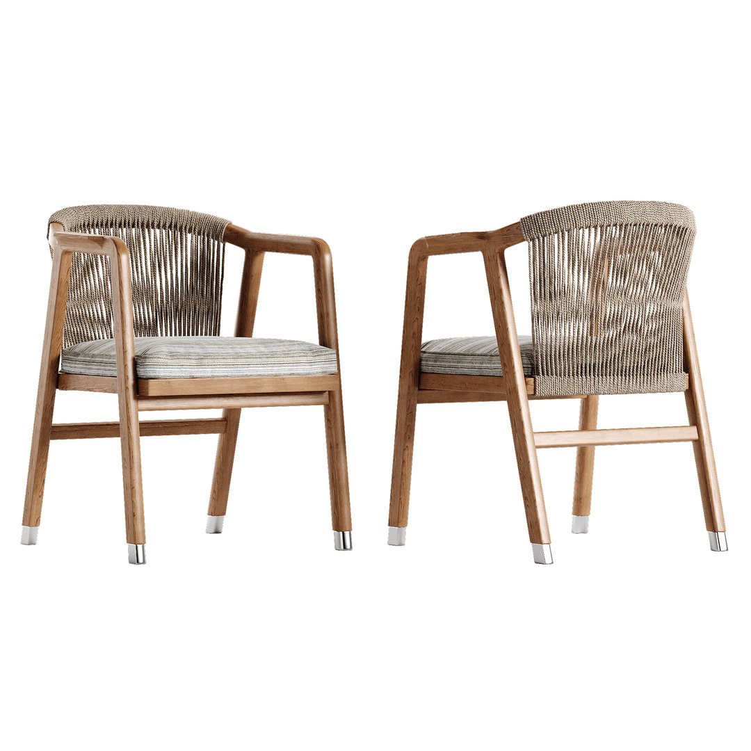 3D Model Flexform Crono Chair Boma Table Dining Set - TurboSquid 1981828