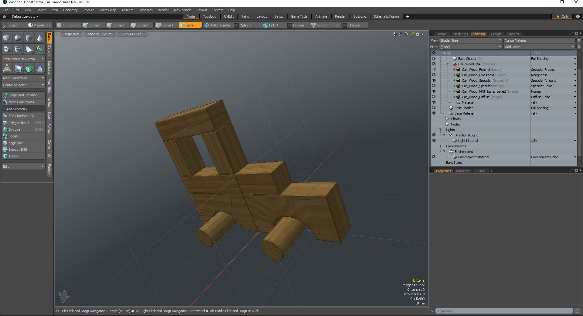 3D Wooden Constructor Car - TurboSquid 2243480