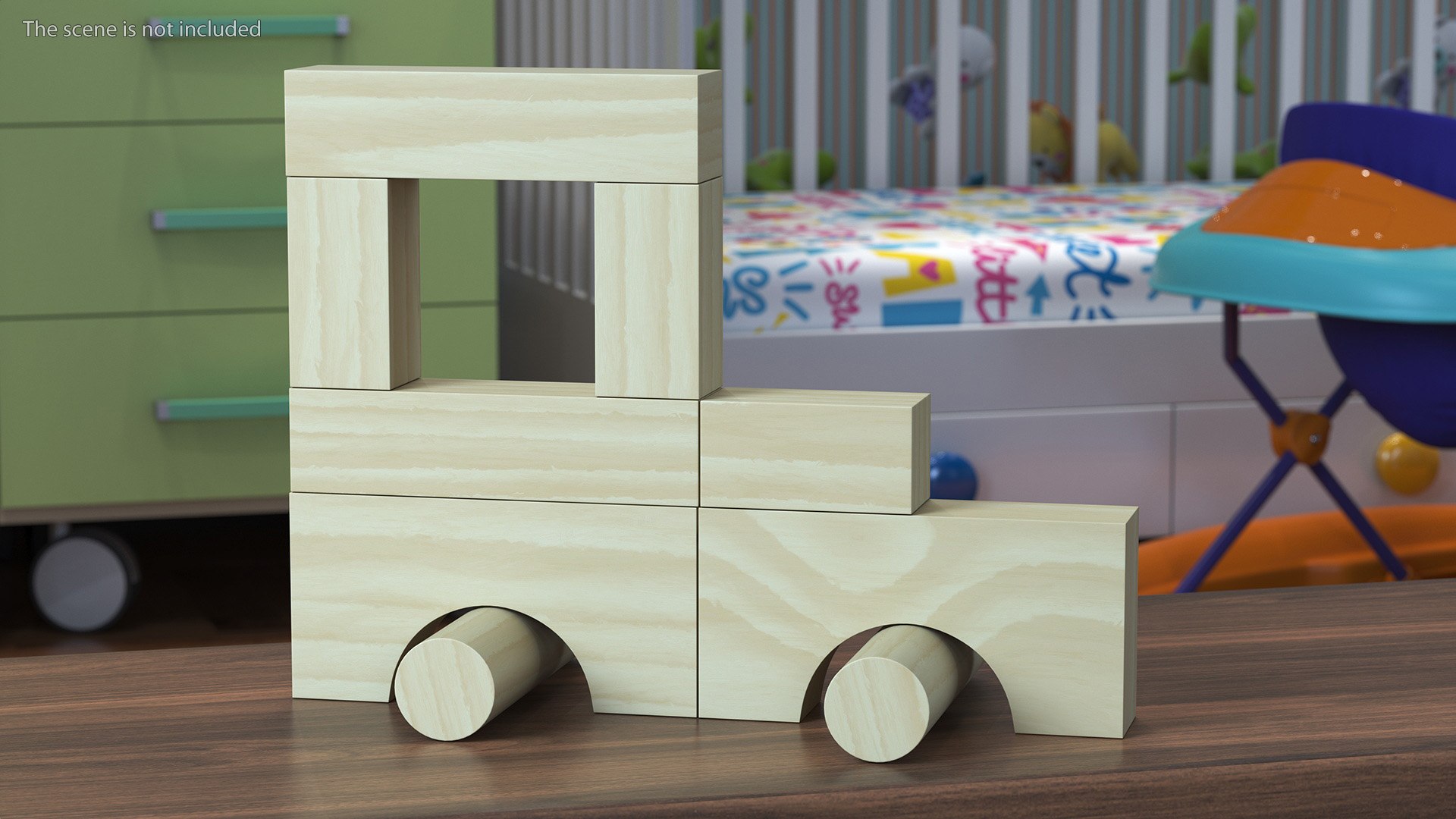 3D Wooden Constructor Car - TurboSquid 2243480