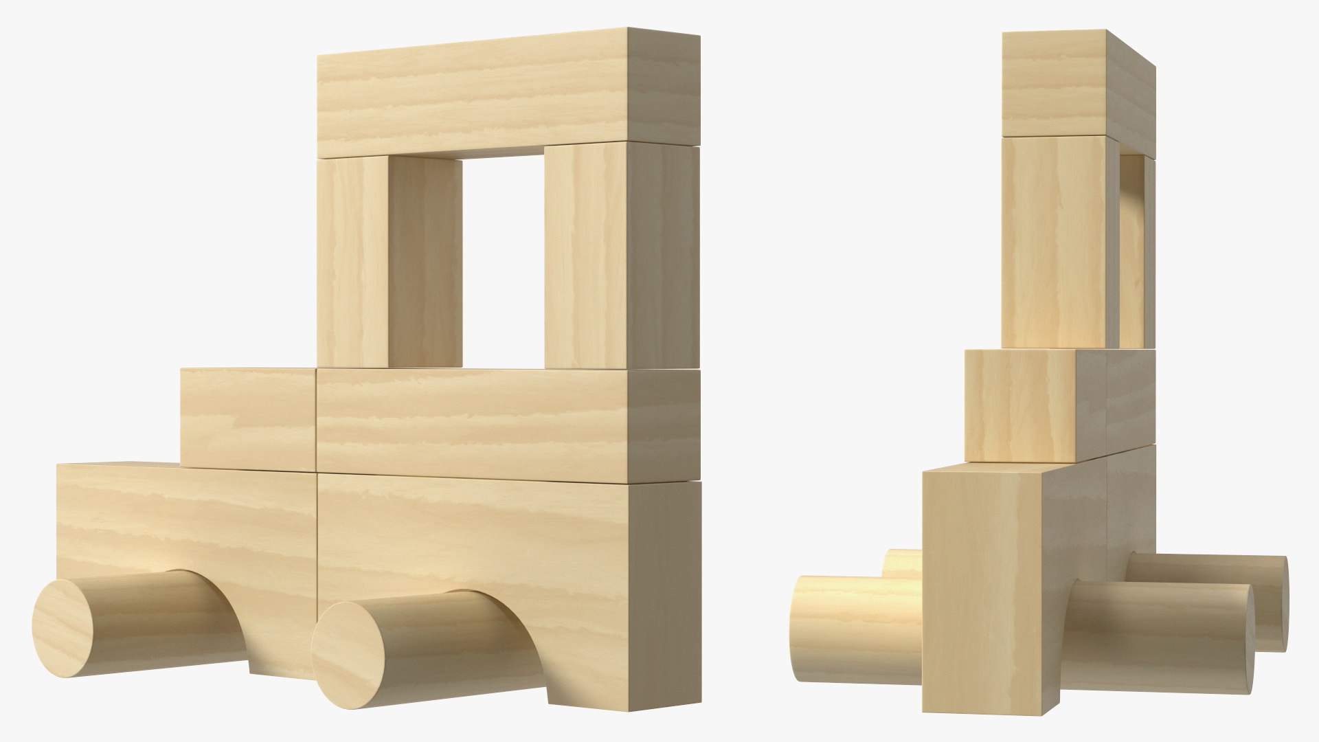 3D Wooden Constructor Car - TurboSquid 2243480