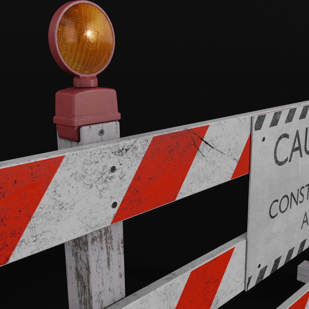 3D Construction Barrier Model - TurboSquid 1864849