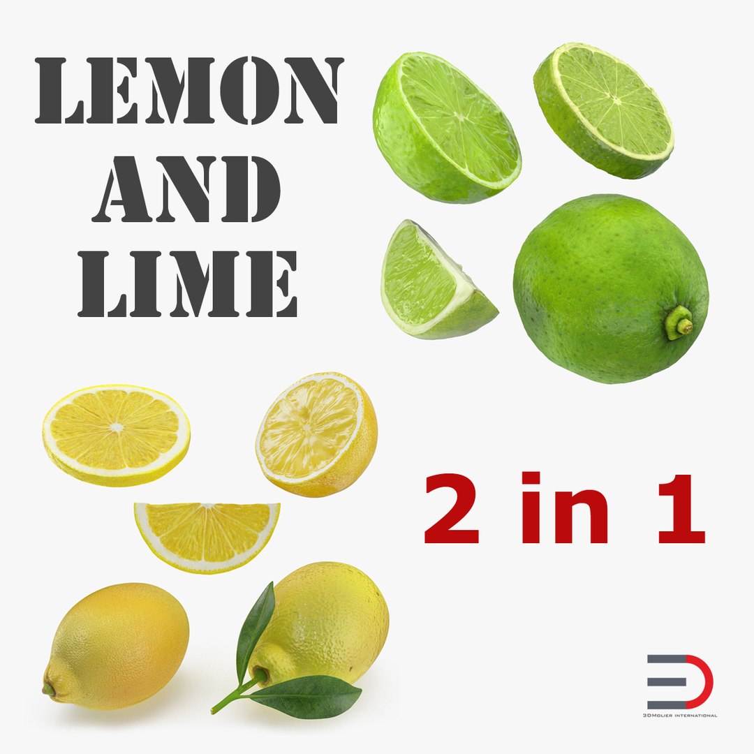 3D lemon lime - TurboSquid 1226634