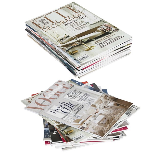 Stacks magazines 3D model - TurboSquid 1525111