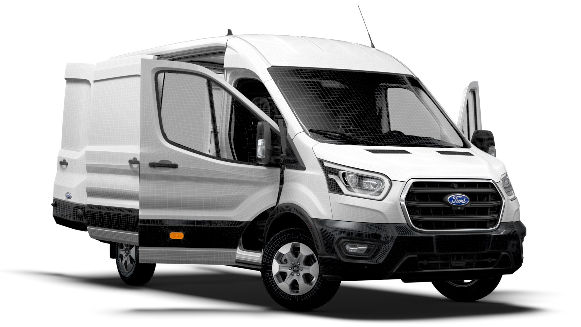 3D Ford Transit Van L2H2 HQInterior 2024 - TurboSquid 2244727
