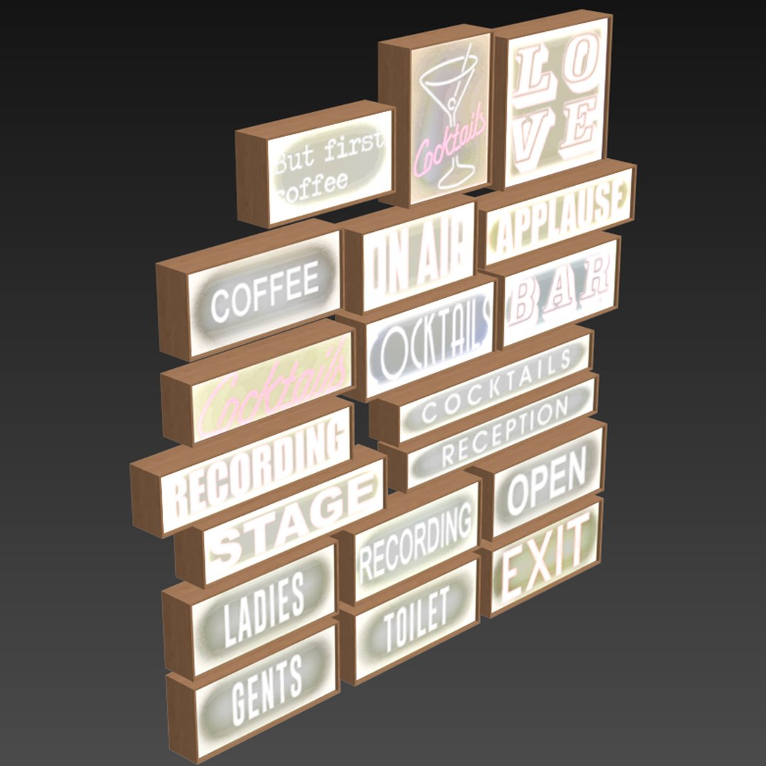 3D Light Modules Set 011 Model - TurboSquid 1422478