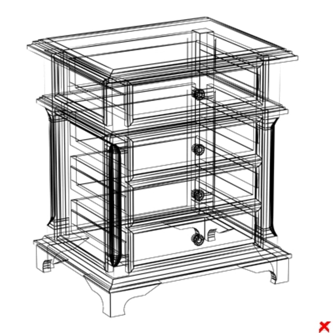 3d Model Night Table