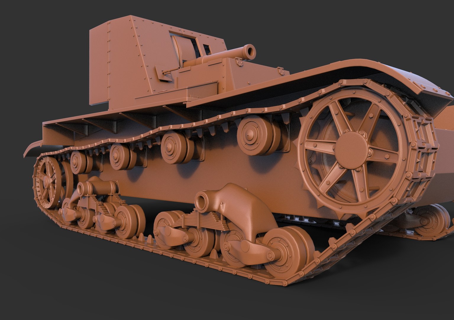 3D Tank SU-26 Clean - TurboSquid 1792388