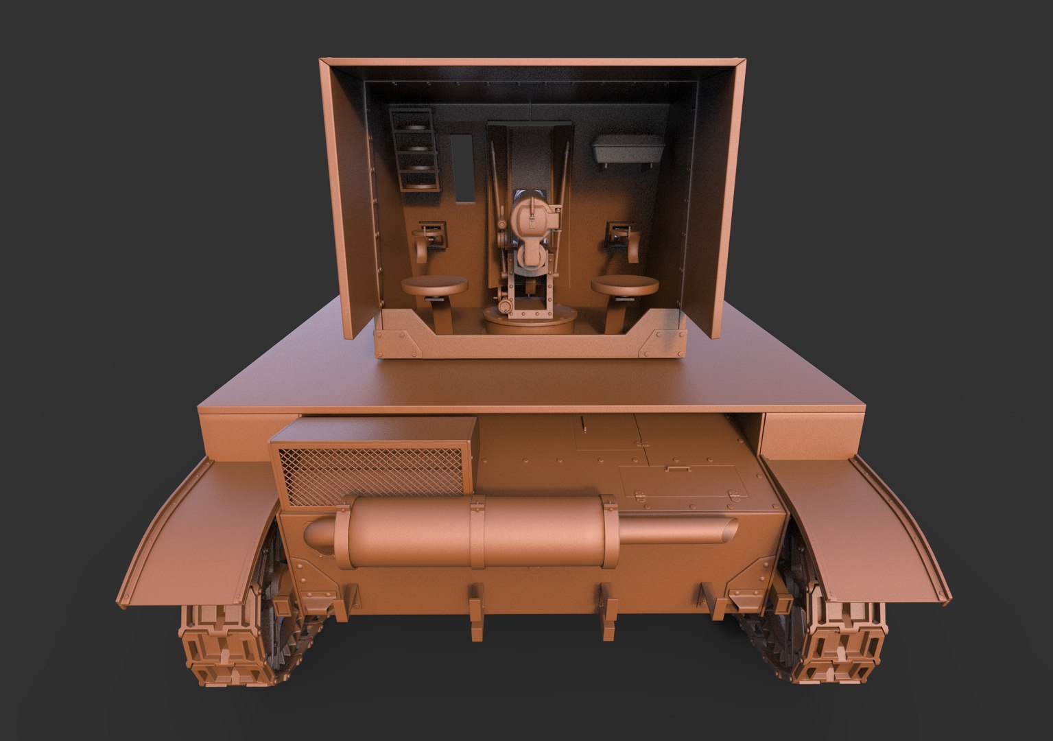 3D Tank SU-26 Clean - TurboSquid 1792388