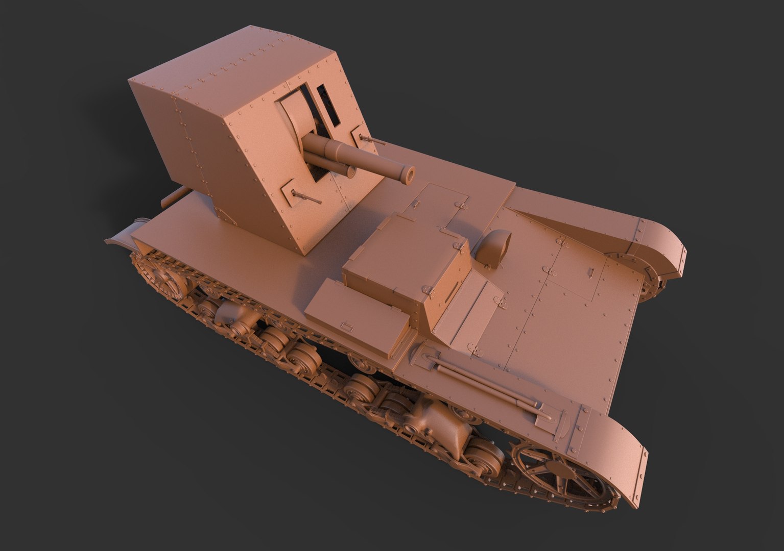 3D Tank SU-26 Clean - TurboSquid 1792388