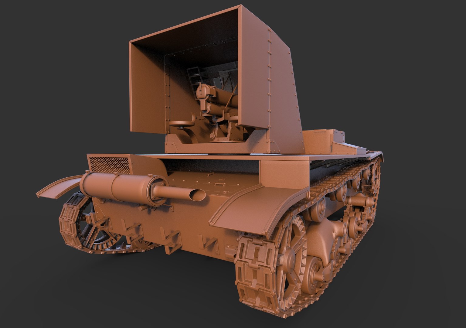 3D Tank SU-26 Clean - TurboSquid 1792388