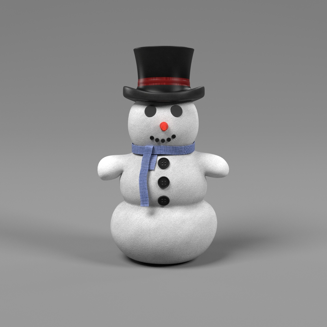 3d snowman snow man