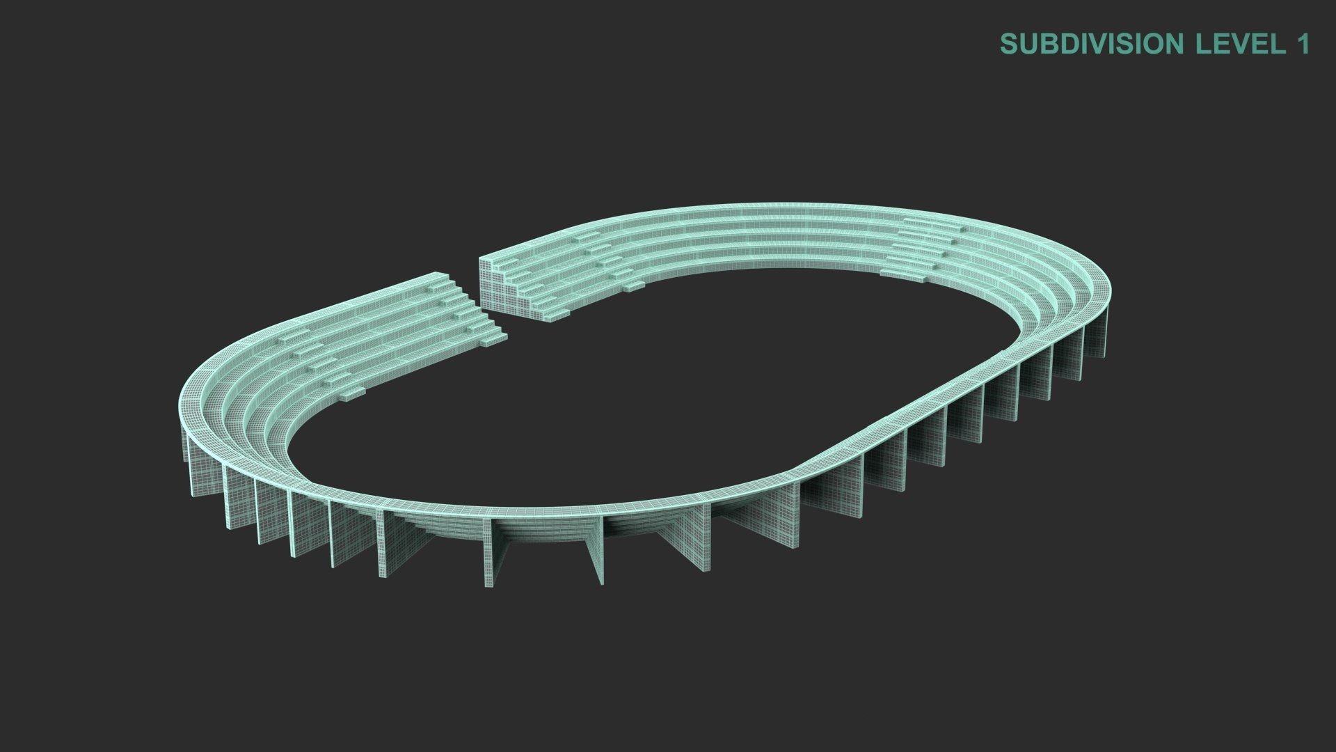 Concrete Arena 3D Model - TurboSquid 2081456