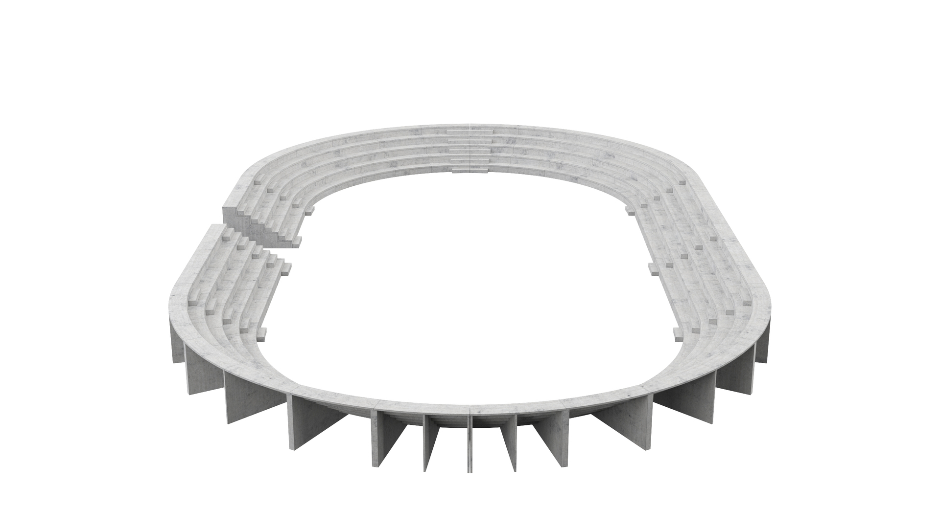 Concrete Arena 3D Model - TurboSquid 2081456