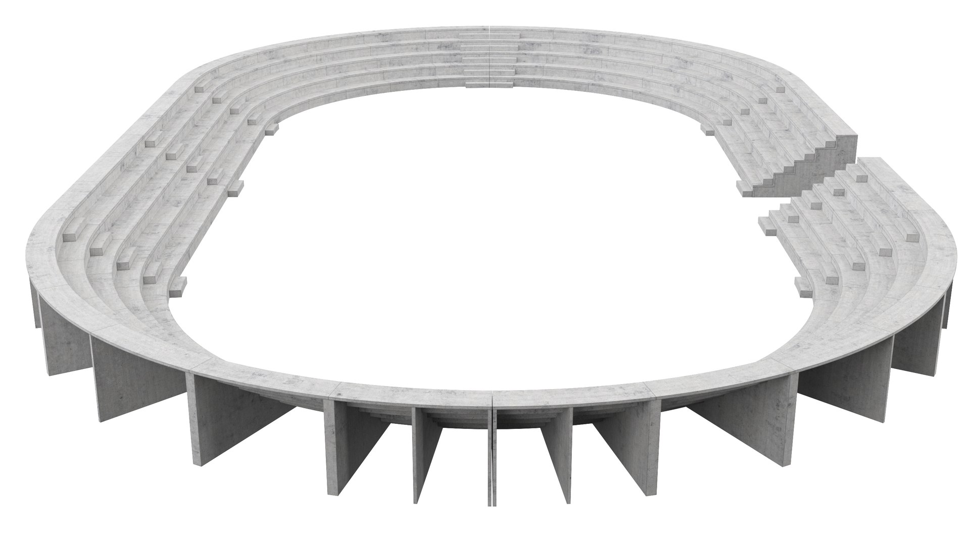 Concrete Arena 3D Model - TurboSquid 2081456