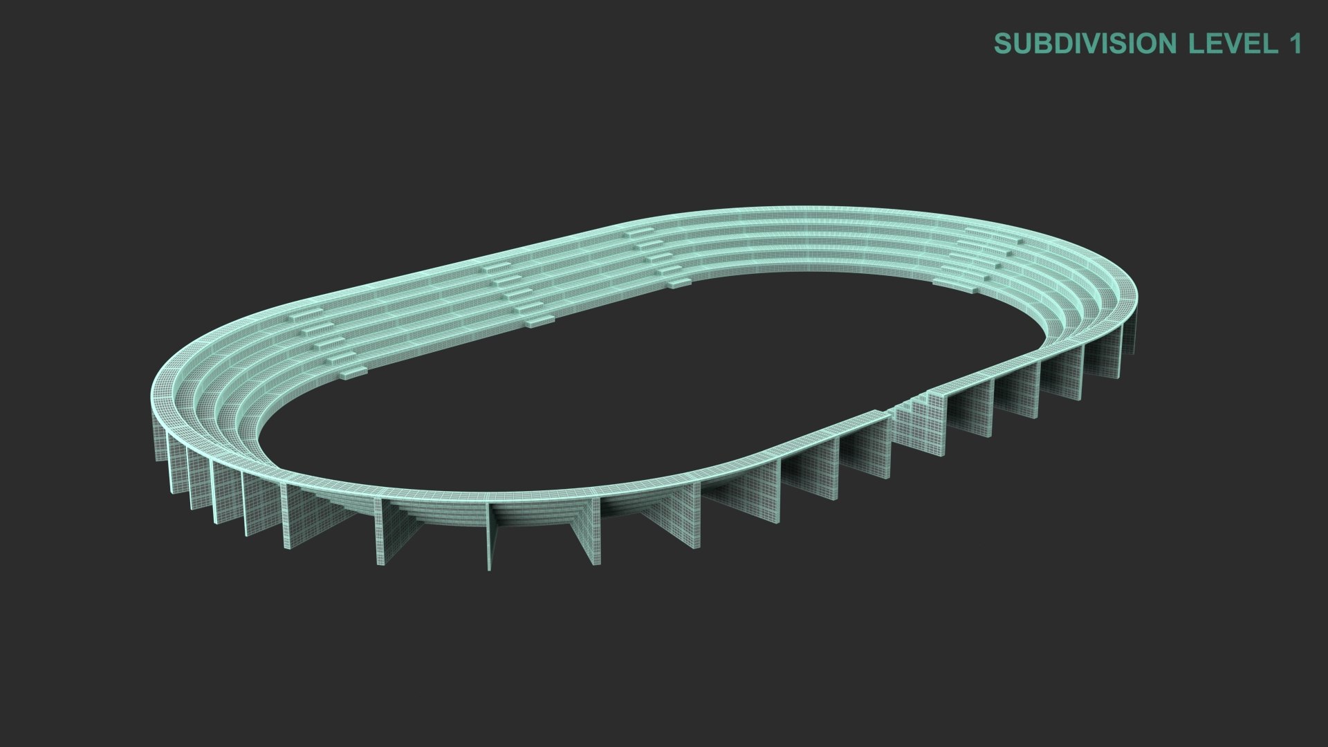 Concrete Arena 3D Model - TurboSquid 2081456