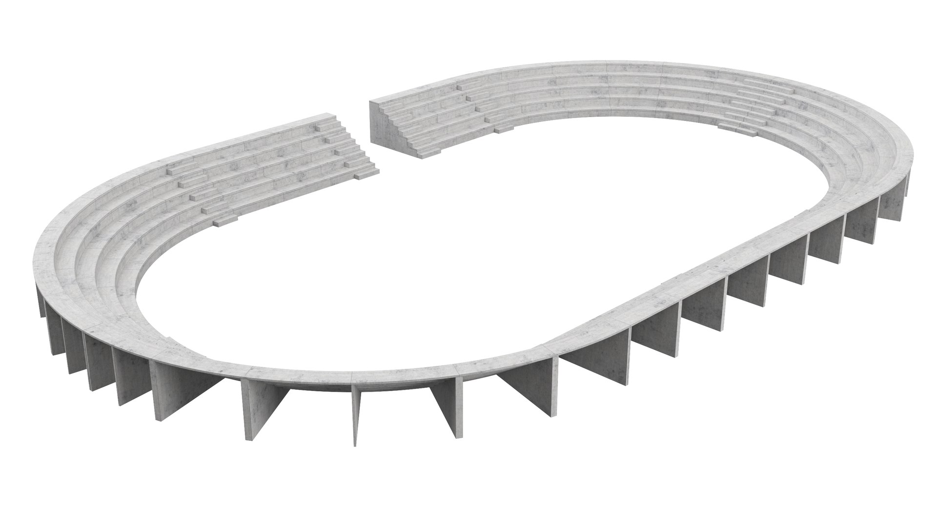 Concrete Arena 3D Model - TurboSquid 2081456