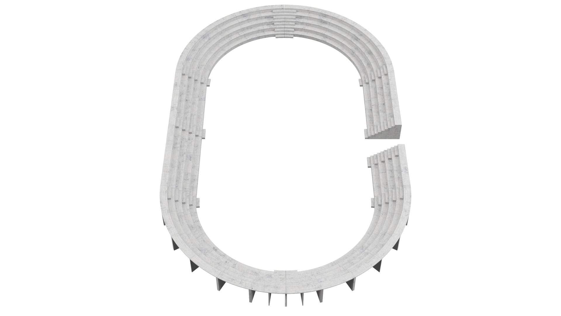 Concrete Arena 3D Model - TurboSquid 2081456