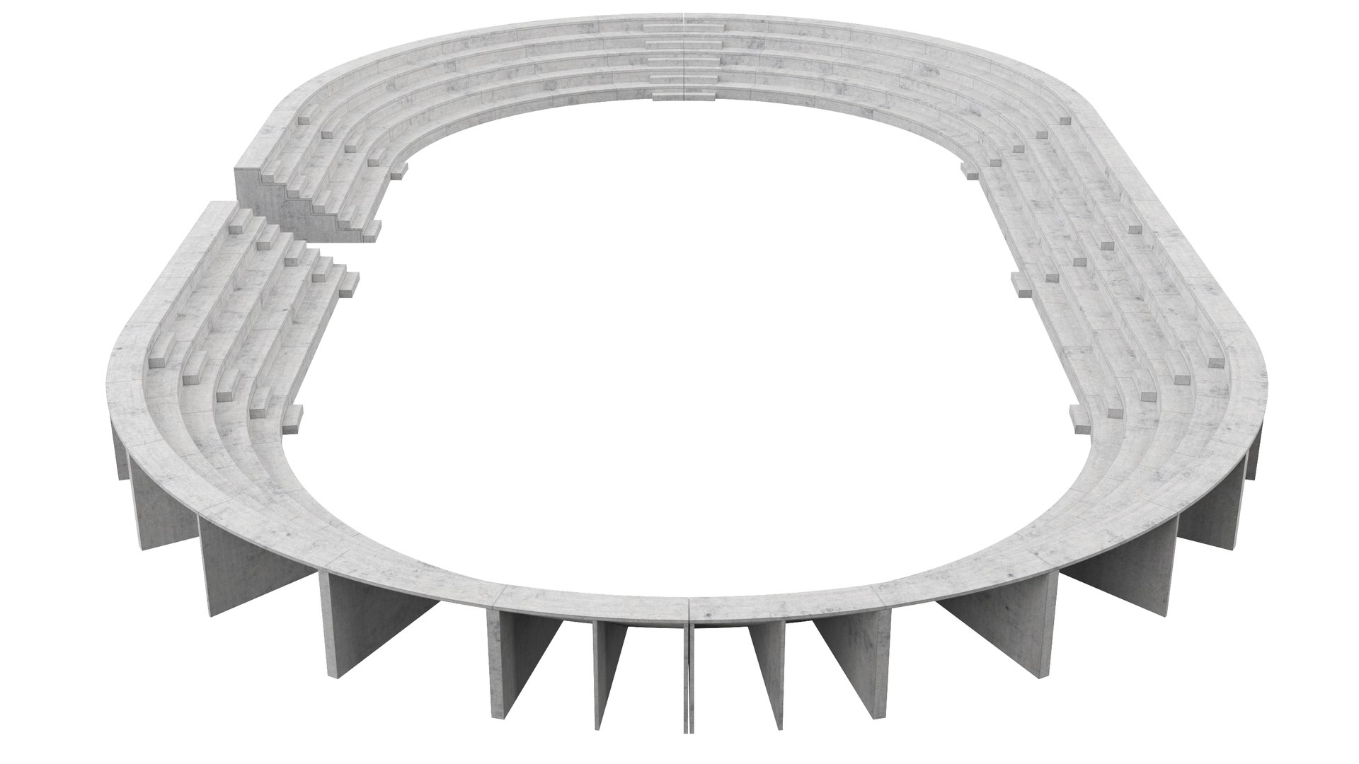 Concrete Arena 3D Model - TurboSquid 2081456