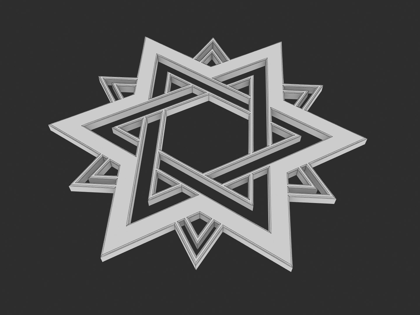 3D Star David Model - TurboSquid 1416343