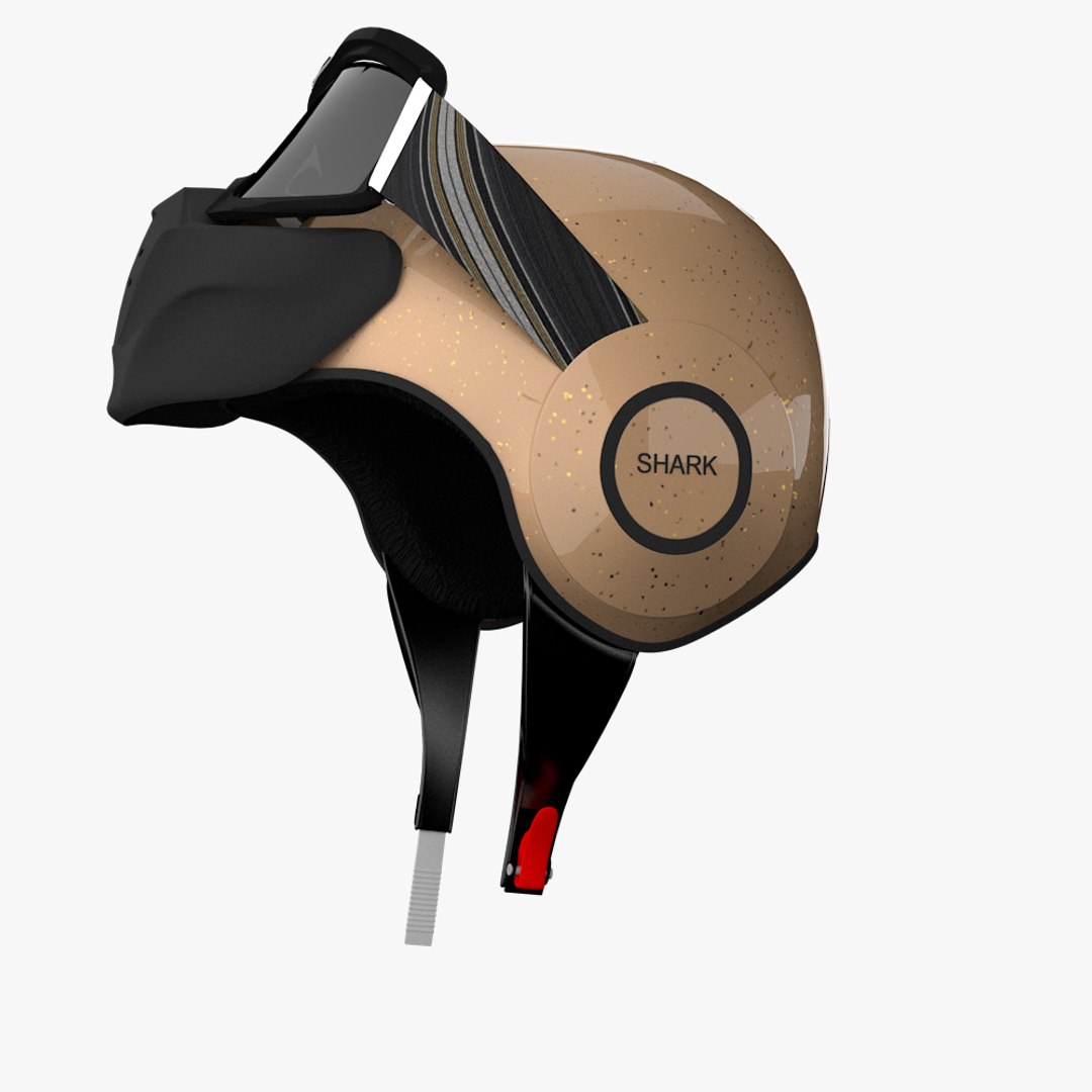 Max Shark Raw Helmet