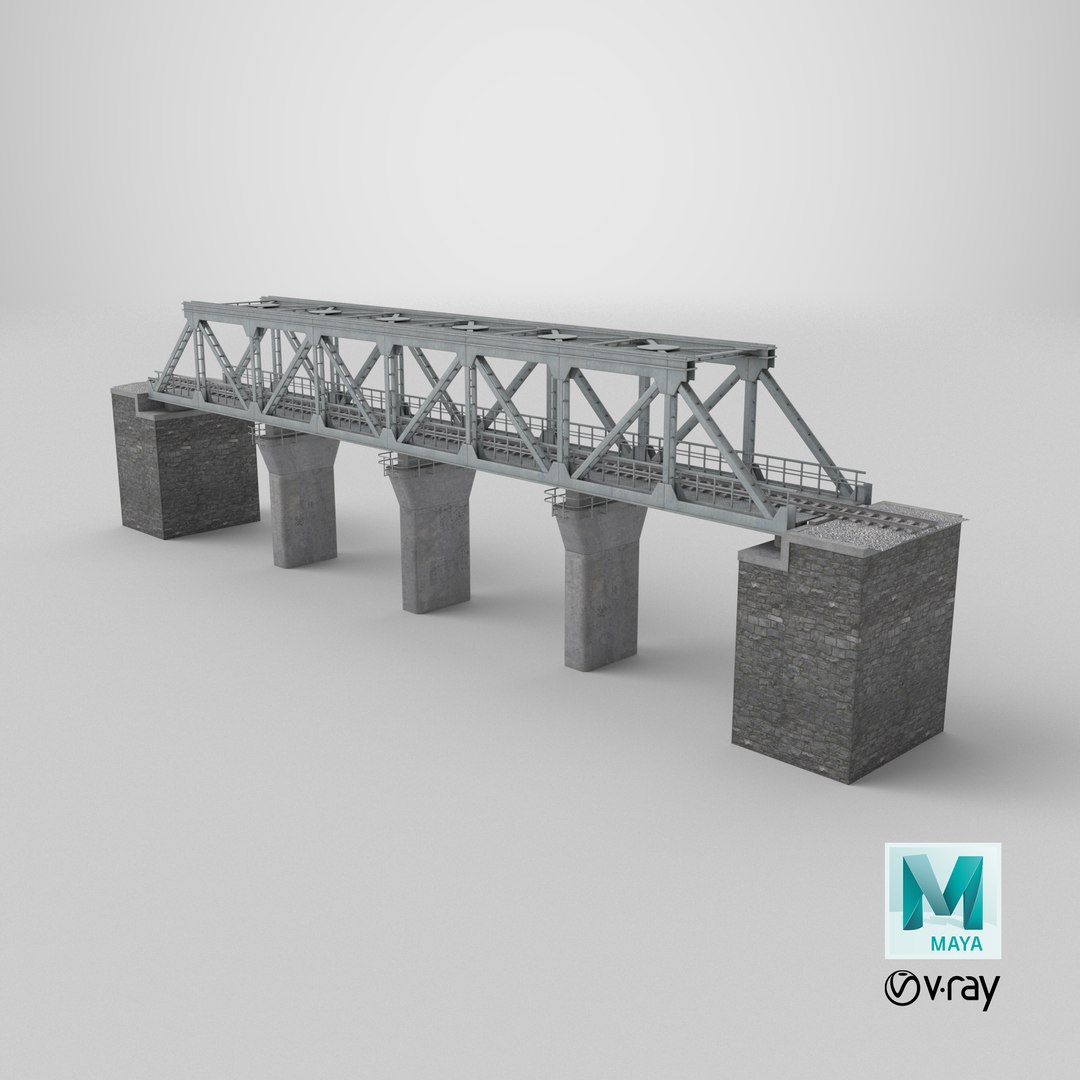 Modular Railway Bridge 20 3D Model 3D Model - TurboSquid 1989179