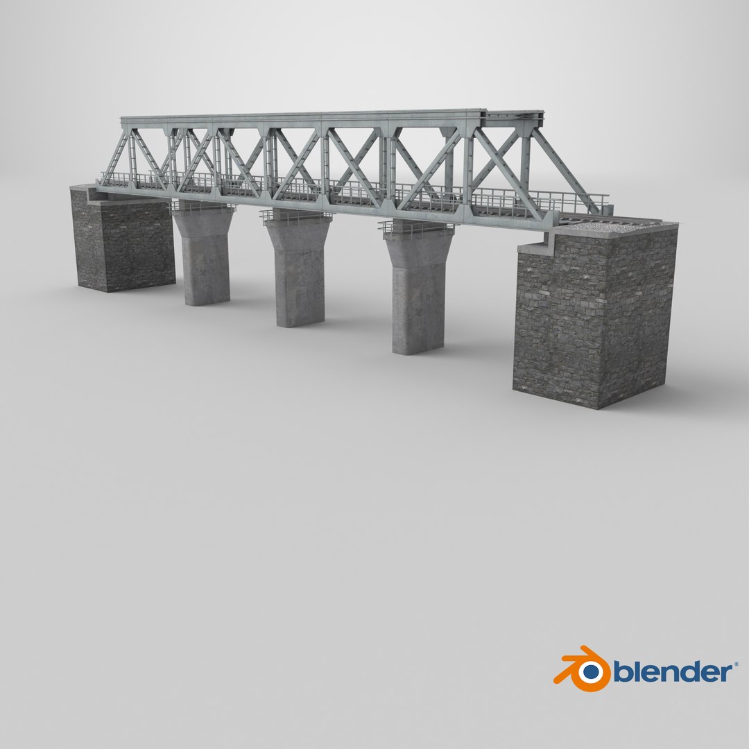 Modular Railway Bridge 20 3D Model 3D Model - TurboSquid 1989179