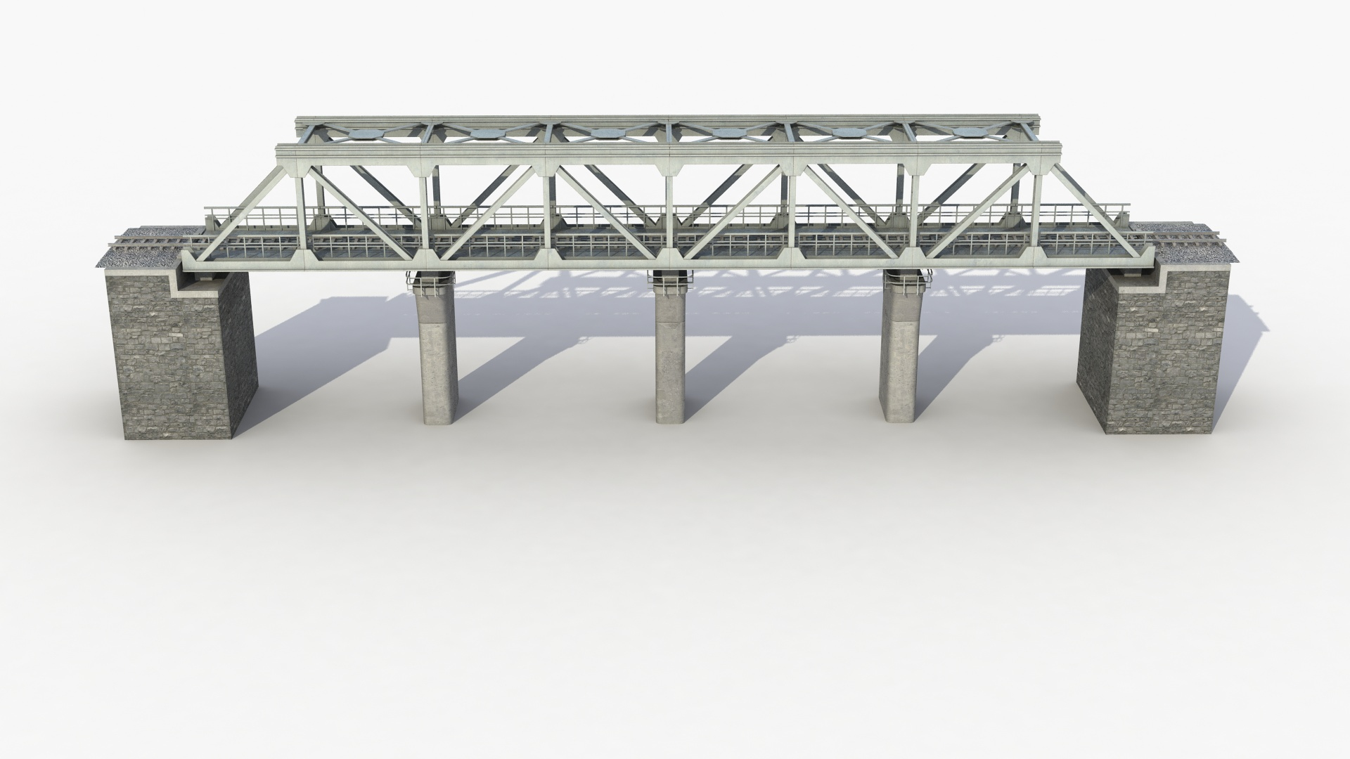 Modular Railway Bridge 20 3D Model 3D Model - TurboSquid 1989179